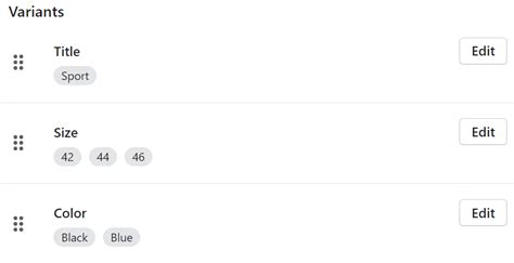 can i select a variant to show instead of the default variant code