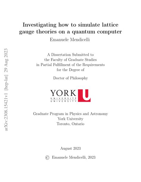 pdf investigating how to simulate lattice gauge theories on a quantum