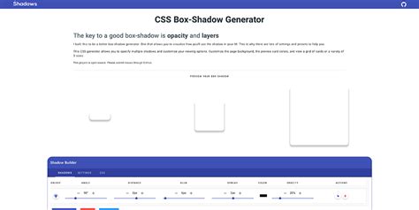 CSS Shadows Plus UI Designs
