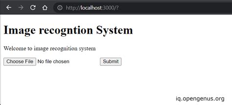 Image Recognition Web App Using Express Js