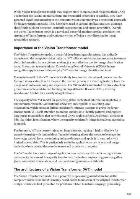 Ppt How Is A Vision Transformer Model Vit Built And Implemented Powerpoint