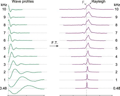 extracting wave speeds from skin left displacement waveforms as a