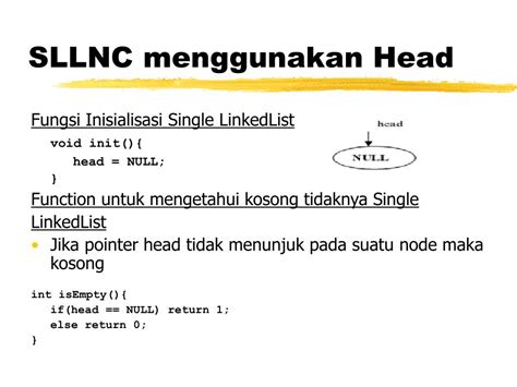 ppt struktur data 6 single linked list non circular powerpoint