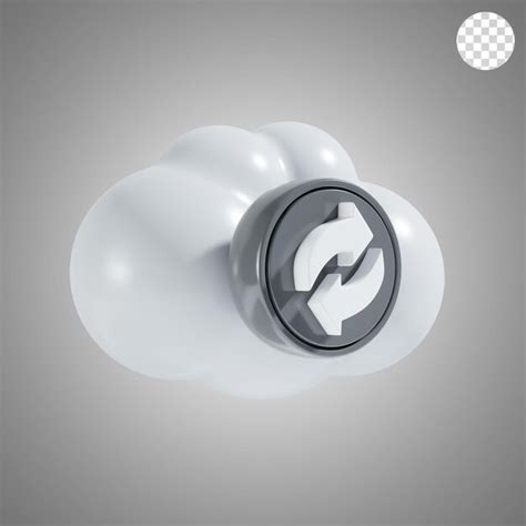 Premium Psd Cloud Sync 3d Icon