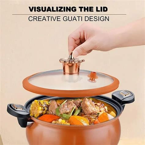 Badu Bg 5l 8l микро тенджера под налягане незалепващ бульон тенджера универсална готварска