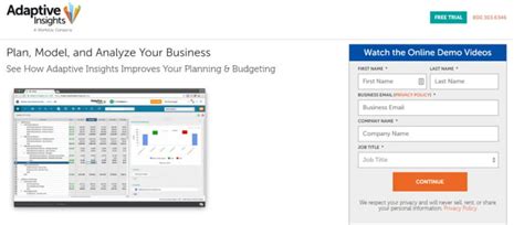 Adaptive Insights Cloud Based Business Planning Software For Finance Sales And Much More