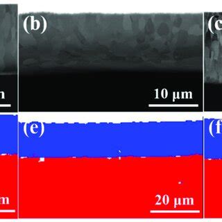 SEM Images A C And Phase Composition Analysis By EBSD D F Of The Download Scientific