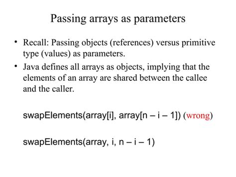 Arrays In Java Programming Language Slides Ppt