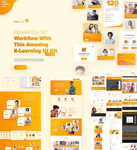 E Learning UI Kit Free Download