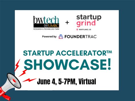Startup Accelerator Showcase Bwtech Umbc