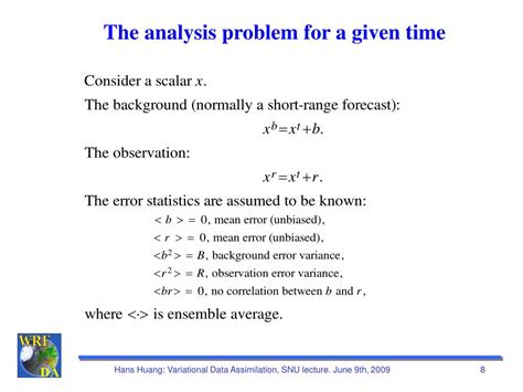 Ppt Variational Data Assimilation Powerpoint Presentation Free Download Id3665708
