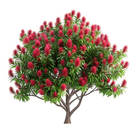 Callistemon Viminalis Isolated On Clear Background 47307636 Png