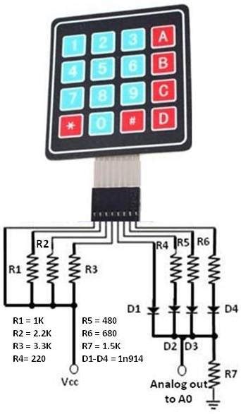Arduino Keypad Wiring Diagram