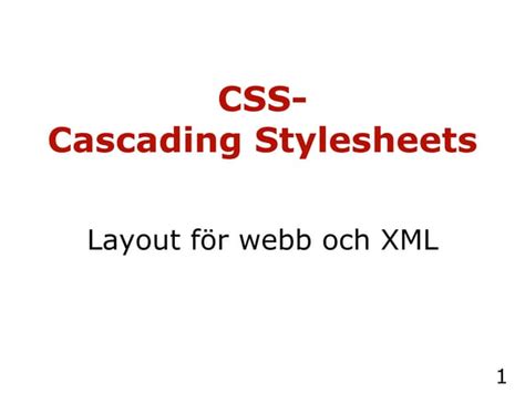 Css Ppt