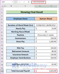 How to Make a Payroll Accrual Calculator in Excel