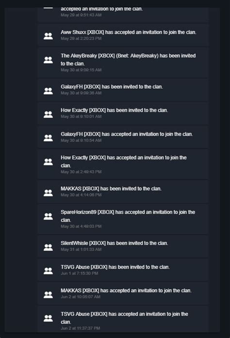 How To View Clan Log · Issue 994 · Bungie Net Api · Github