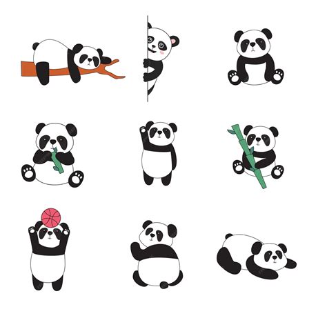 Premium Vector Pandas Vector
