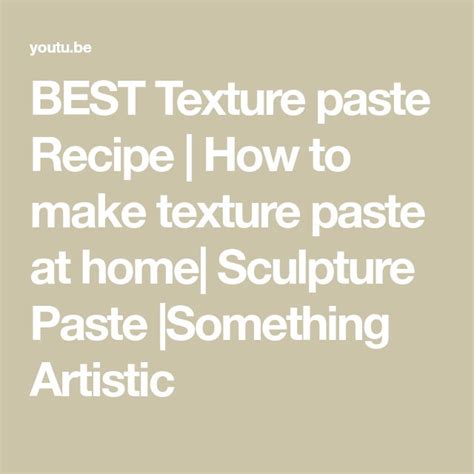 Best Texture Paste Recipe How To Make Texture Paste At Home