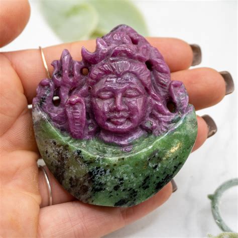 Ruby In Zoisite Shiva Carving 4 The Crystal Council