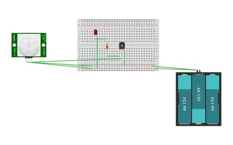 Circuit Design Circuito Sensor Infrarrojo Pasivo Tinkercad