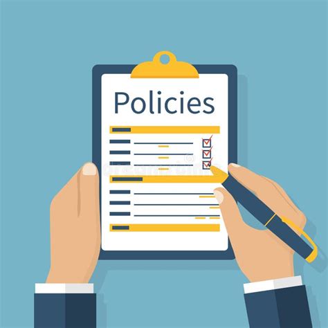 Policies Vector Illustration Stock Vector Illustration Of Insurance