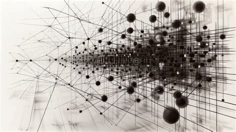 Abstract Visualization Of Neural Network Connections In 3d Stock Image Image Of Nodes Cyber