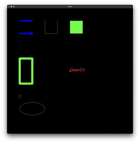 OpenCV 그리기 함수