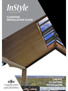 CLADDING INSTALLATION GUIDE Bayswood Timber Cladding Installation Guide Bayswood Timber Pdf