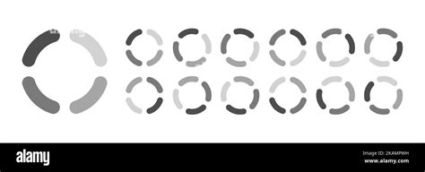 Circular Loading Buffering Icons Vector Stock Vector Image And Art Alamy