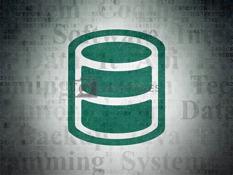 Software Concept Database On Digital Paper Background By Maxkabakov Vectors And Illustrations