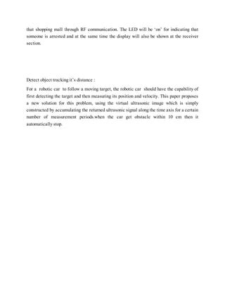 Bluetooth Controller Human Detection Car PDF