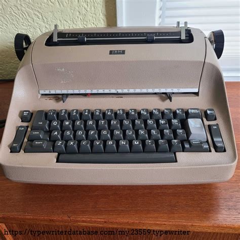 IBM Selectric I On The Typewriter Database