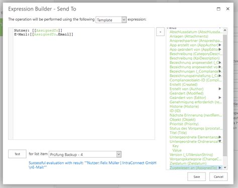 send mail action for external users skybow portal