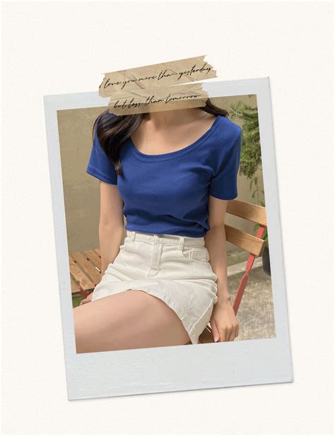 1만장 돌파♥ 44 120 유리빈 스판 U넥 슬림핏 크롭 티셔츠 여름 데일리룩 여행룩 휴가룩 흠뻑쇼 워터밤 빅사이즈 110사이즈 자체제작 크롭 스판 쫀쫀한 쿨링