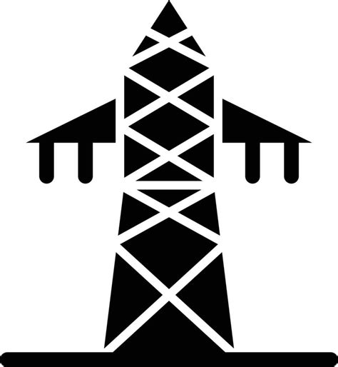Electric Tower Icon Style 6069898 Vector Art At Vecteezy