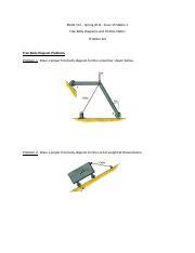 Homework ENGR Spring Class Statics Free Body Diagrams And Particle Statics
