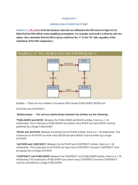 assignment 4 fundamental of data base pdf table database data model