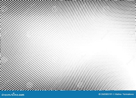 Halftone Monochrome Pattern With Dots Minimalism Vector Background
