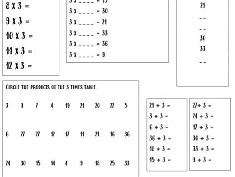 Times Table Activity Booklet Teaching Resources