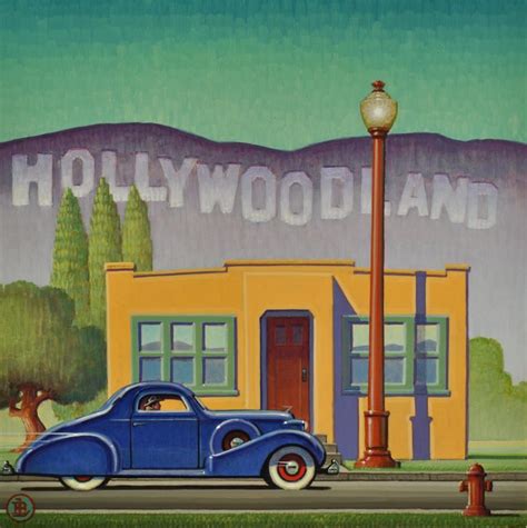 hollywoodland13x13 | Robert LaDuke | Art deco paintings, Art deco posters, Edward hopper paintings