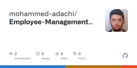 mohammed adachi on linkedin github mohammed adachi employee management system
