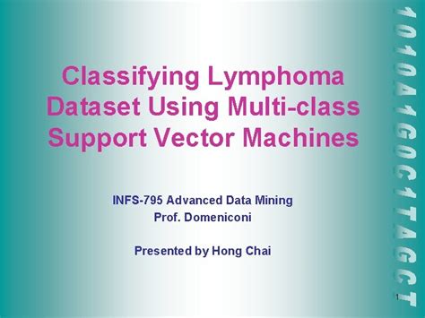 Classifying Lymphoma Dataset Using Multiclass Support Vector Machines