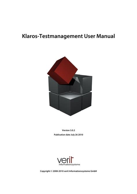 Klaros Testmanagement User Manual Pdf License Oracle Corporation