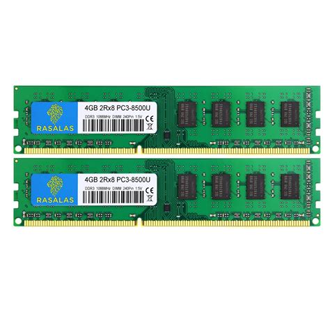 Buy Rasalas Ddr3 8gb Kit 2x4gb Pc3 8500u Ddr3 1066 Mhz