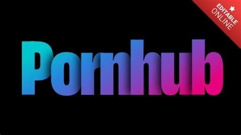 Pornhub | Overlap Gradient | Text Effect Generator