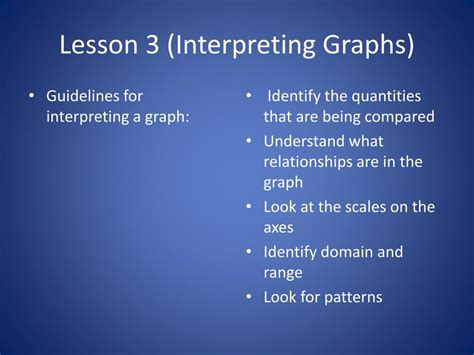 PPT Lesson Interpreting Graphs PowerPoint Presentation Free Download ID