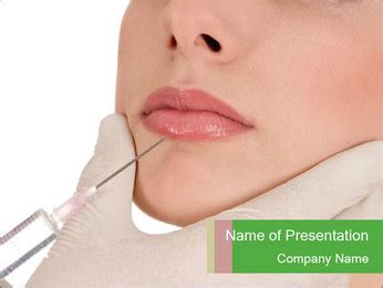 Lip Injection PowerPoint Template Backgrounds Google Slides ID 0000016411 SmileTemplates Com