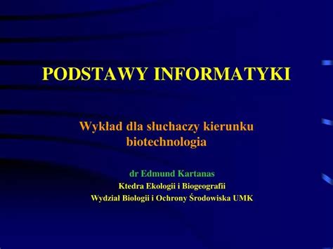 Ppt Podstawy Informatyki Powerpoint Presentation Free Download Id