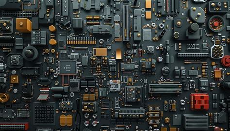 Premium Photo A Close Up Of A Computer Chip With A Red Glow