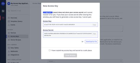 Access Keys Losant Documentation